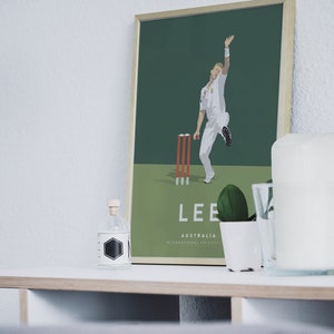 Brett Lee Australian Cricketer - Cricket Icon Player Print A3/A4 - Etsy