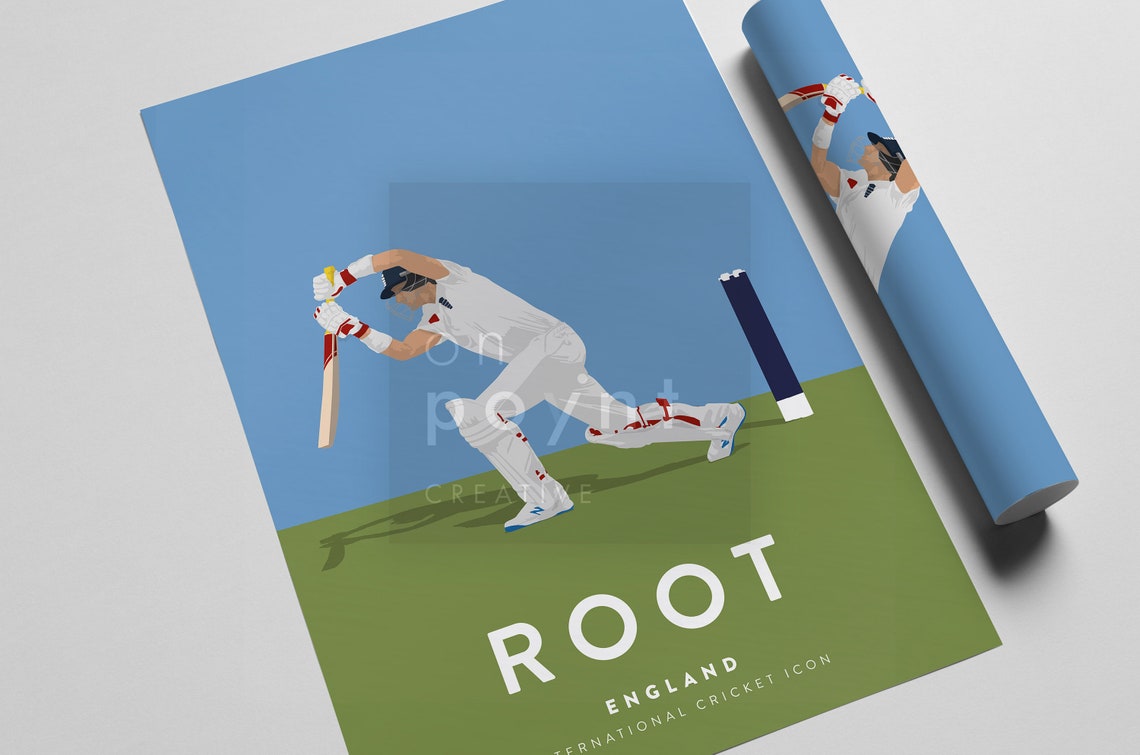 Joe Root Poster England Cricket Team - International Batting Icon ...