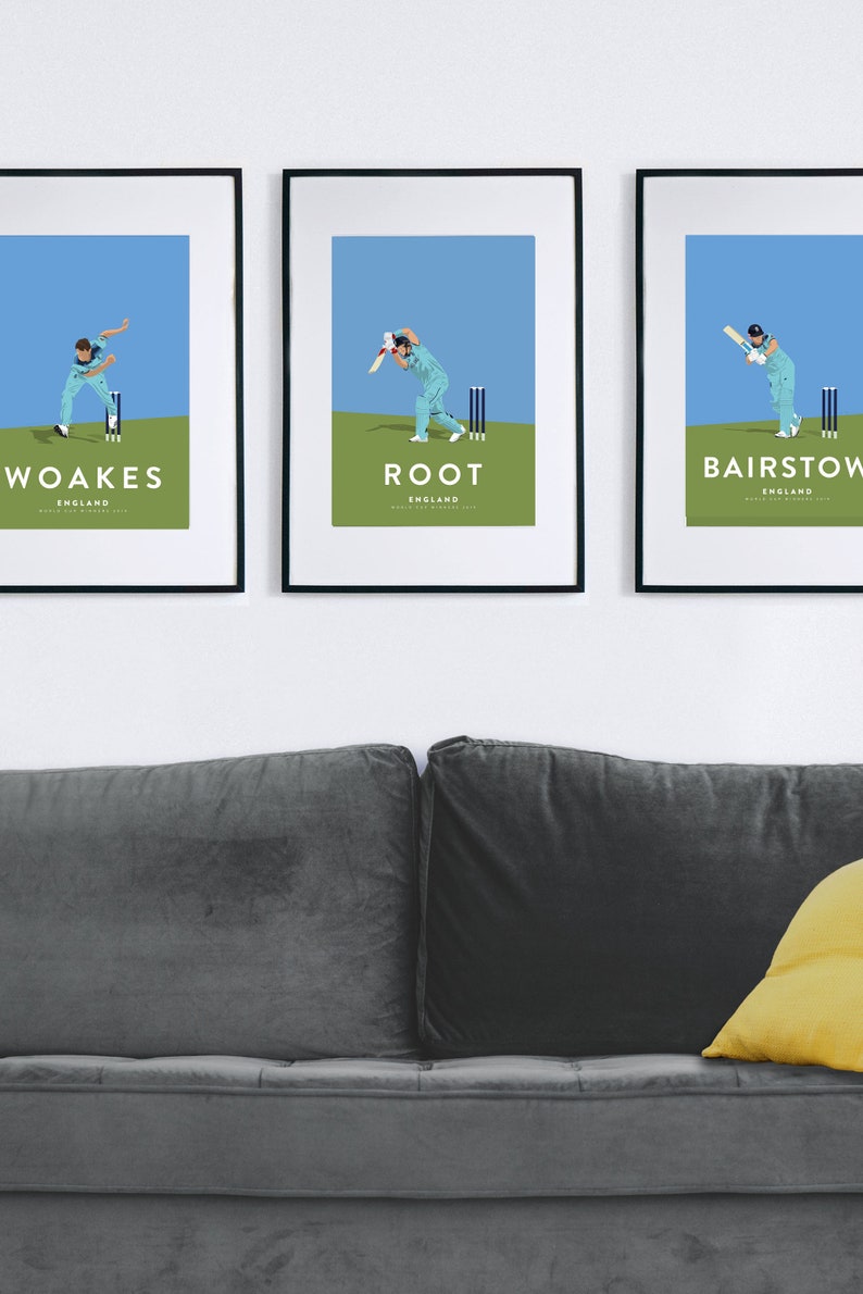Joe Root England Cricket ODI Team Art Print - World Cup Winners ...