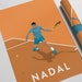 Rafael Nadal Art Print, Tennis Player Poster, Vintage French Open Print ...