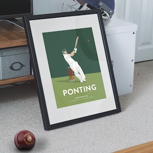Ricky Ponting Australia Cricket Team - Vintage Australian Test Match ...