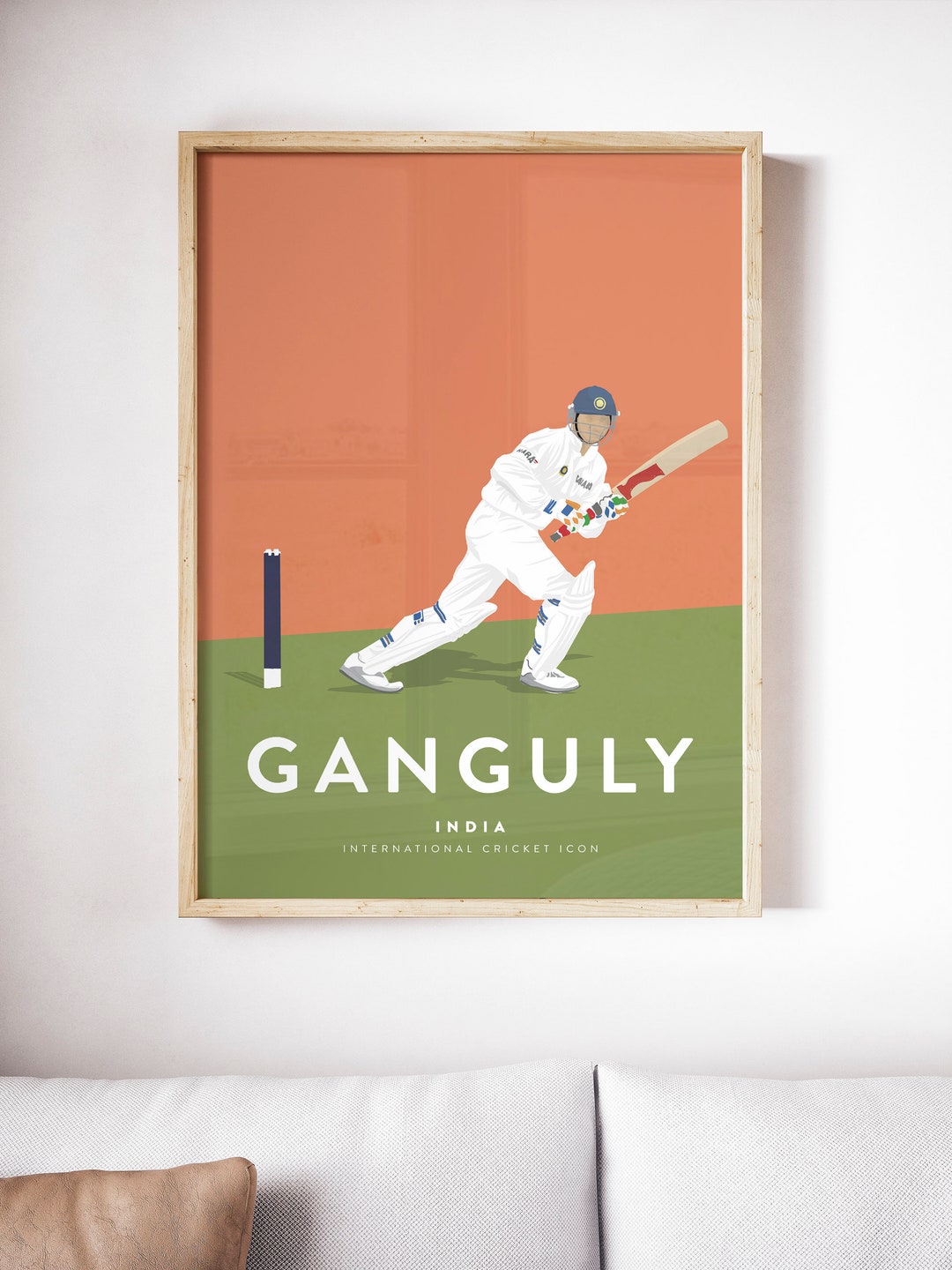 Sourav Ganguly Indian Cricket Player Poster A4/A3 Print - Etsy
