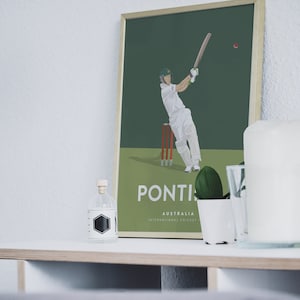 Ricky Ponting Australia Cricket Team - Vintage Australian Test Match ...