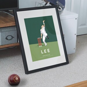 Brett Lee Australian Cricketer - Cricket Icon Player Print A3/A4 - Etsy