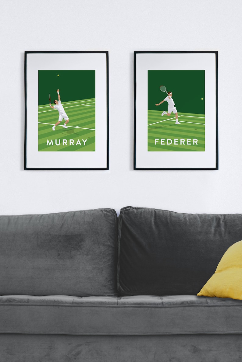 Roger Federer Art Print Tennis Player Poster Vintage - Etsy