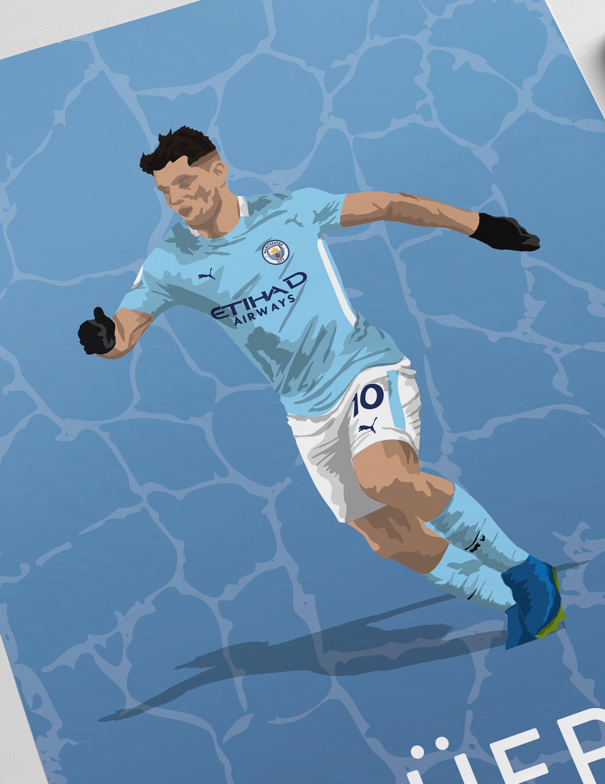 Sergio Aguero Manchester City Football Player Art Print - Etsy