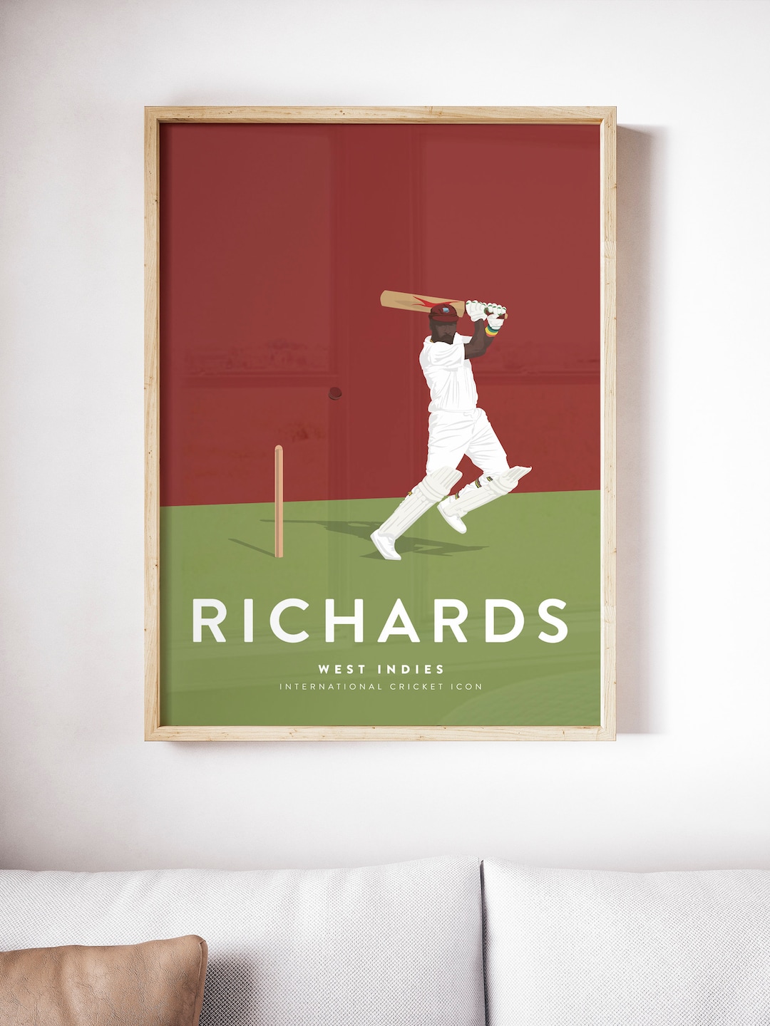 Viv Richards West Indies Cricket Team - Legend Player Print A3/A4 - Etsy UK