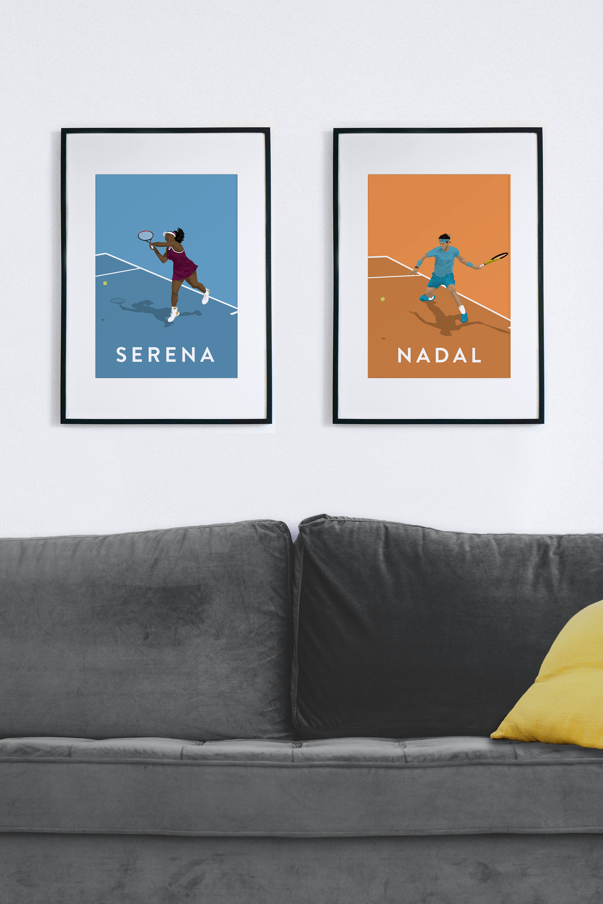 Rafael Nadal Art Print, Tennis Player Poster, Vintage French Open Print ...