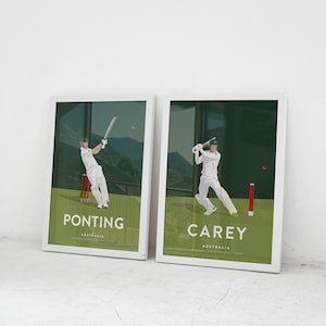 Ricky Ponting Australia Cricket Team - Vintage Australian Test Match ...