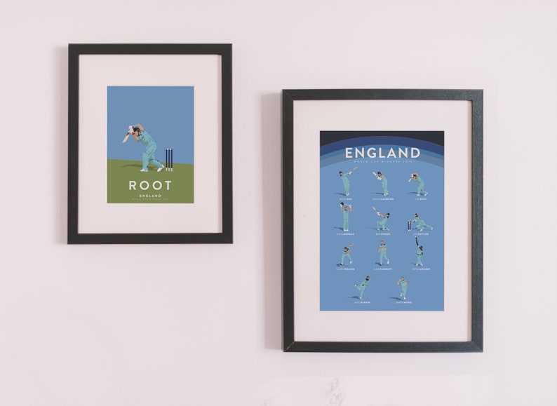 Joe Root England Cricket ODI Team Art Print - World Cup Winners ...