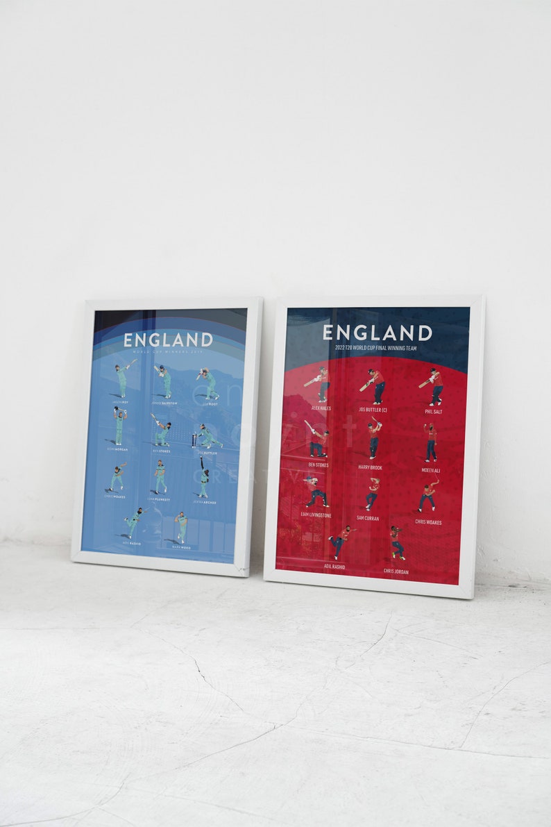 England T20 World Cup Winning Poster - Etsy UK