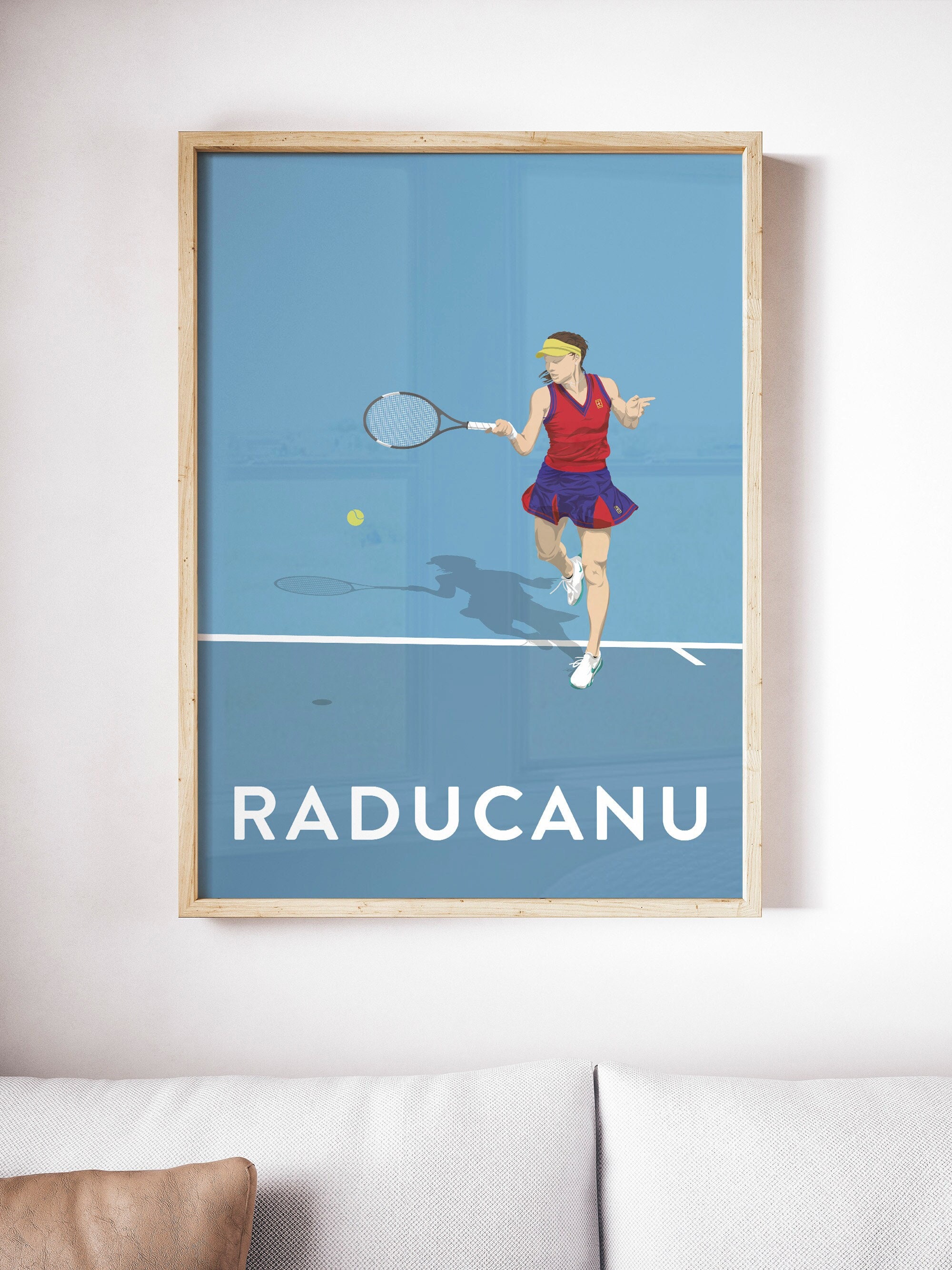 Emma Raducanu Art Print Tennis Player Poster Us Open Print | Etsy UK