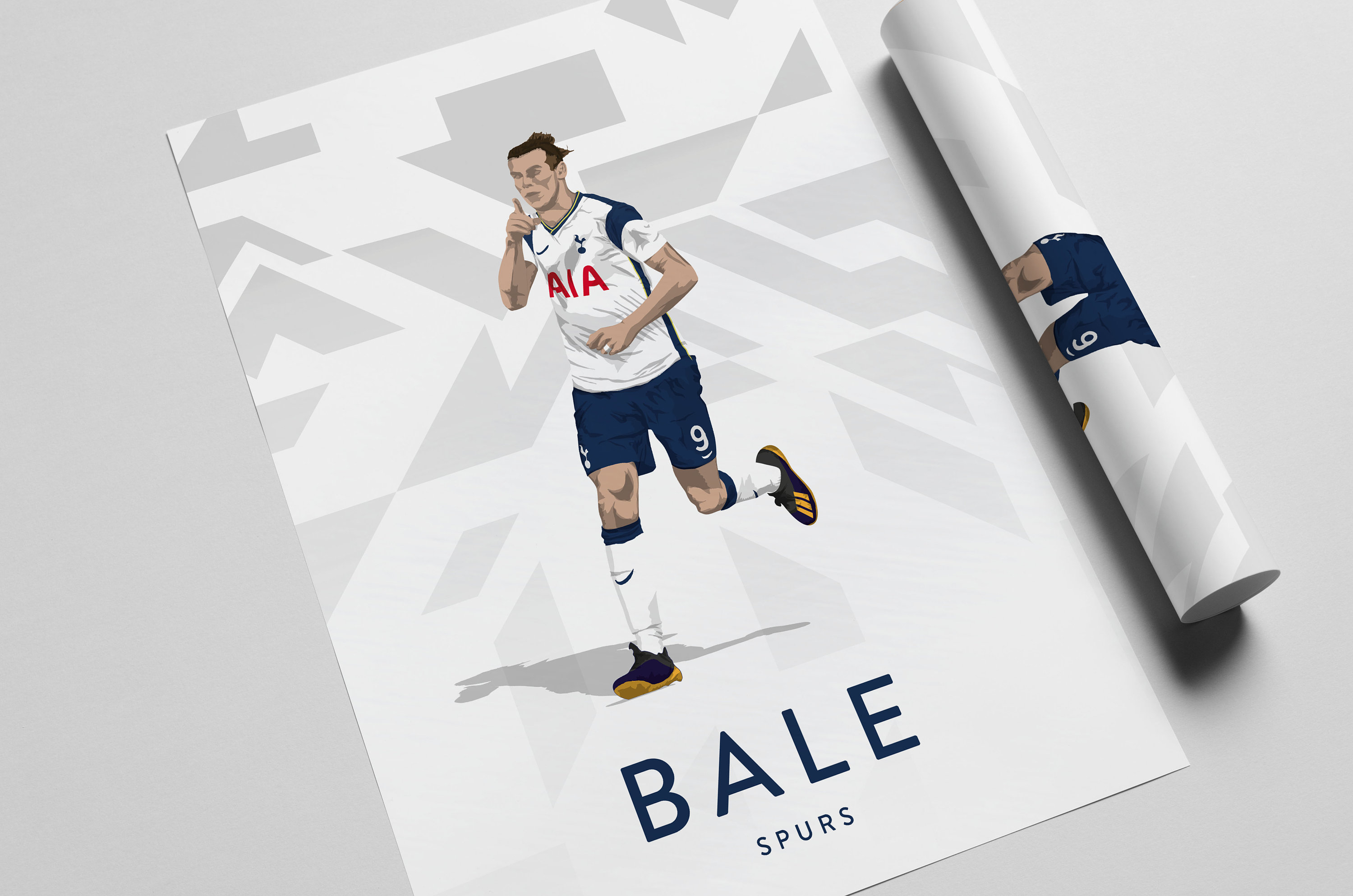 Gareth Bale Tottenham Hotspur Poster Player Art Print Spurs - Etsy UK