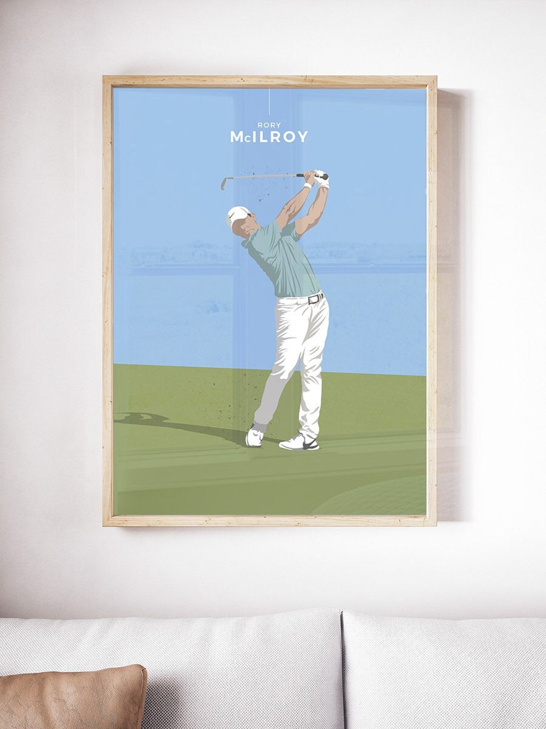 Rory Mcilroy Hand Illustrated Golf Print Poster - Etsy