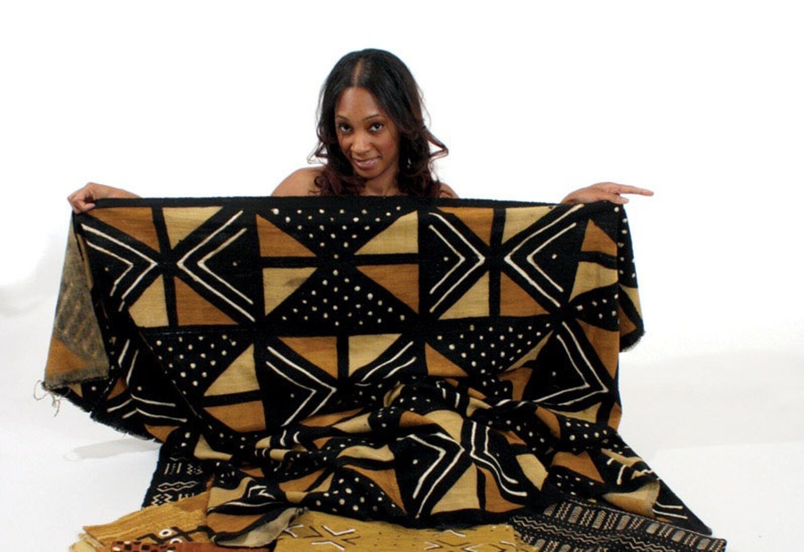 Mudcloth Bogalon Fabric From Mali - 4 Color Dyed - Single Piece - Etsy