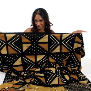 Mudcloth Bogalon Fabric From Mali - 4 Color Dyed - Single Piece - Etsy