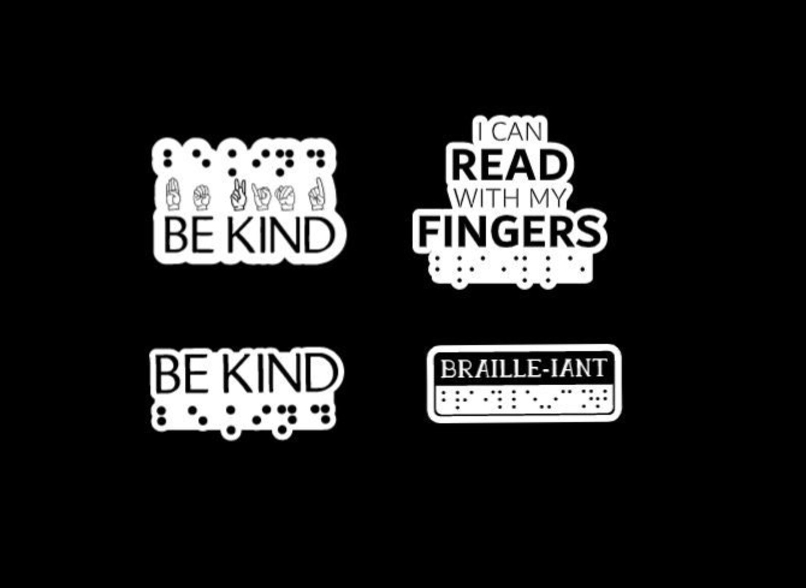 Braille Water Bottle Stickers - Etsy