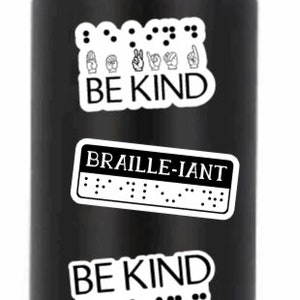 Braille Water Bottle Stickers - Etsy