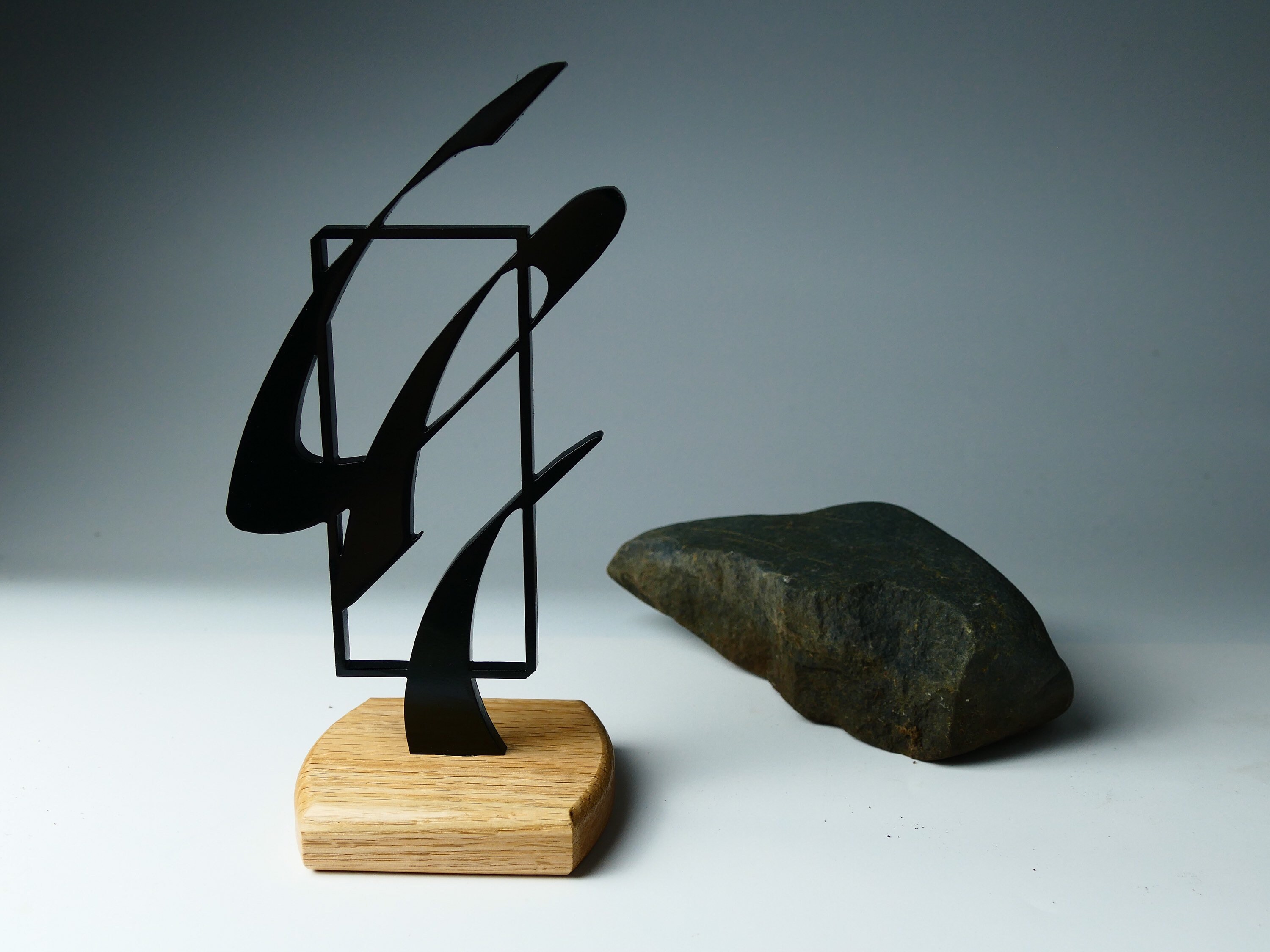 Abstract Metal Sculpture Modern Minimalist Small Art - Etsy