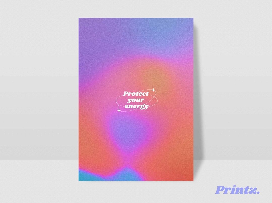 Protect Your Energy Poster Printable Wall Art Poster Wall - Etsy