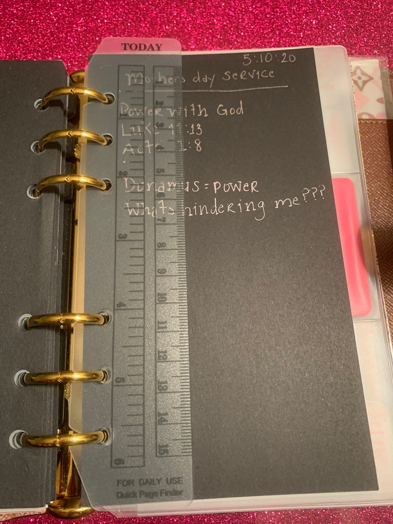Plastic “today” Ruler Insert - Etsy