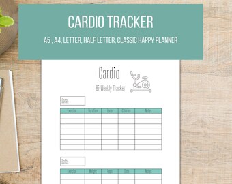 Cardio Exercise Printable - Etsy
