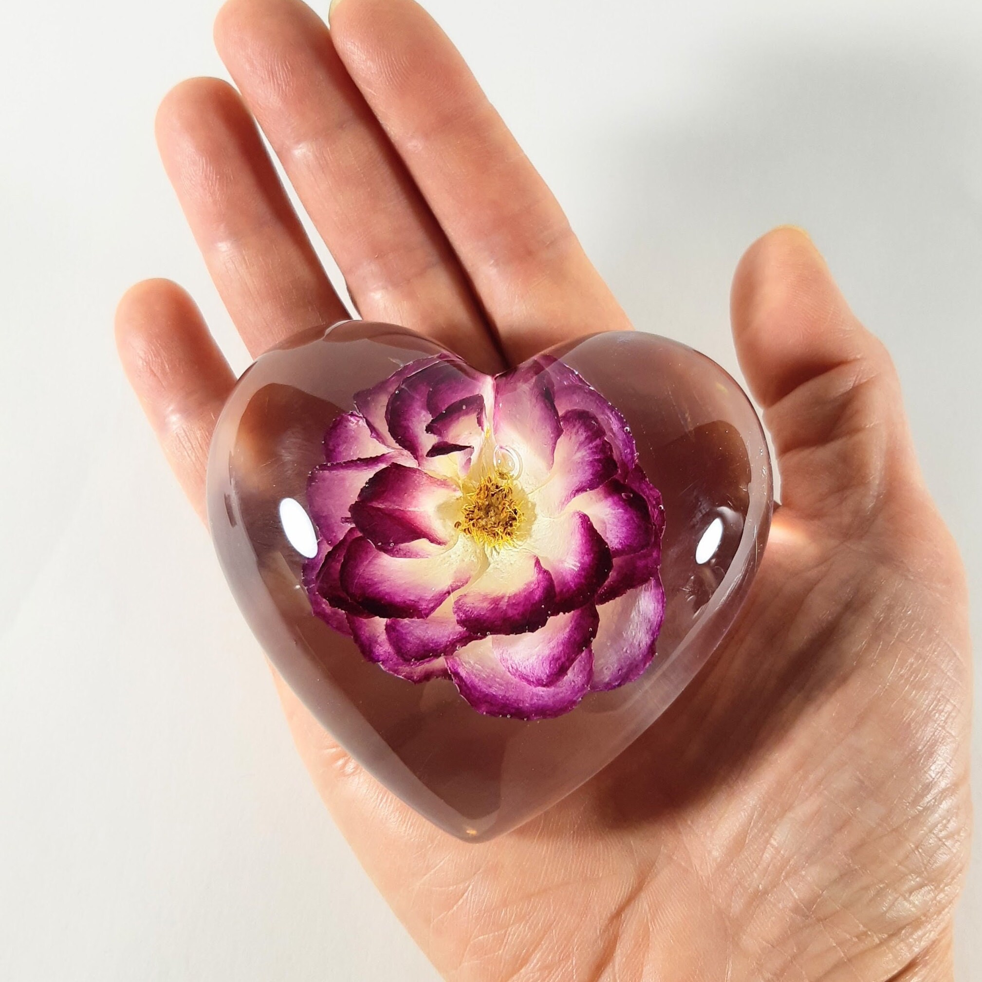 Rose 'never Alone' Rose in Resin Real Flower Resin - Etsy