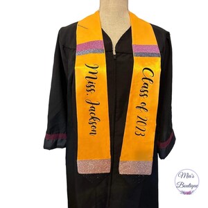 Teacher Custom Graduation Pencil Stole - Etsy