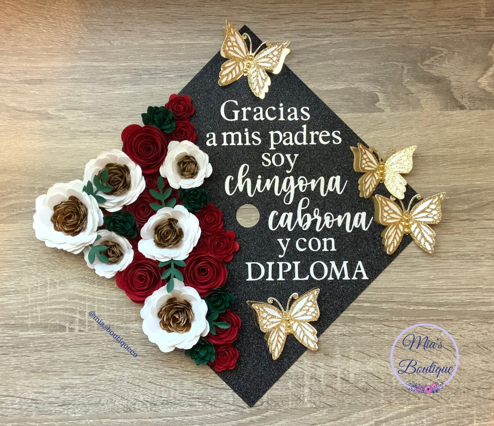 Graduation Cap Topper Mexicana, Mexico Graduation Cap Chingona Cabrona ...