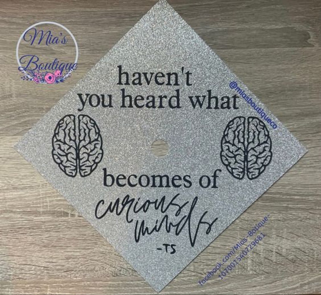 Psychology Graduation Cap Cover Glitter Grad Cap Flower Psychology ...