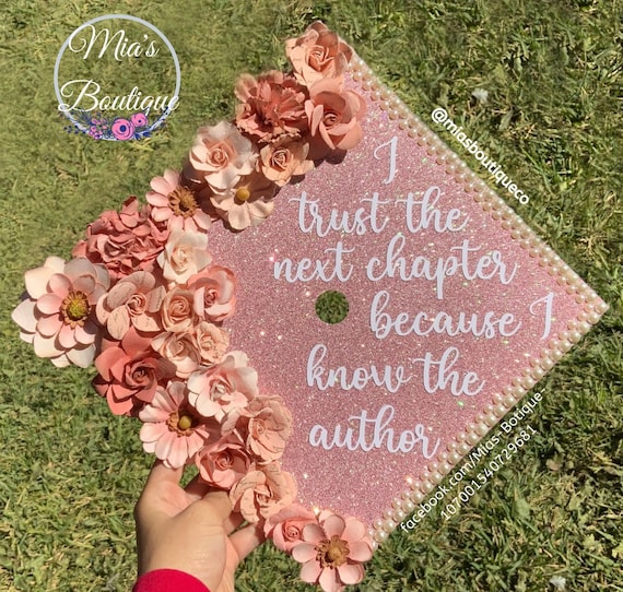 Pink Floral Grad Cap / Custom Graduation Topper / Graduation - Etsy