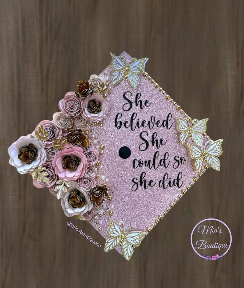 Custom Graduation Cap Nurse Heart Stethoscope She Believed - Etsy
