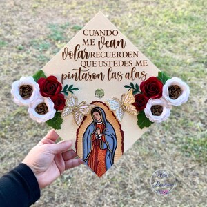 Graduation Cap Virgin Mary Mexico Graduation Topper Virgin Mary ...