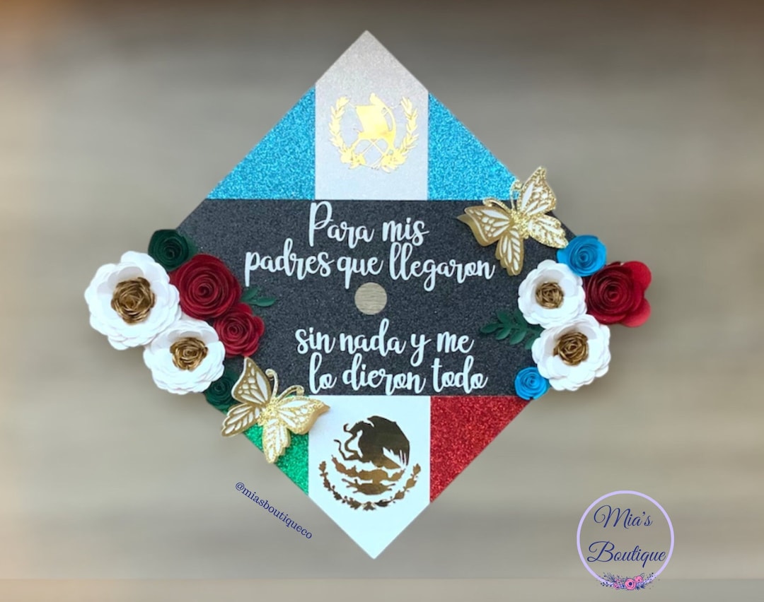 Custom Mexico Graduation Cap Topper Guatemala Grad Cap Cap Personalized ...