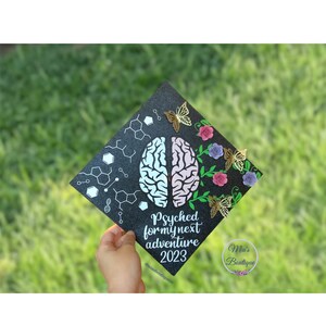 Psychology Graduation Cap Cover Psychology Major Psyched for the Next ...