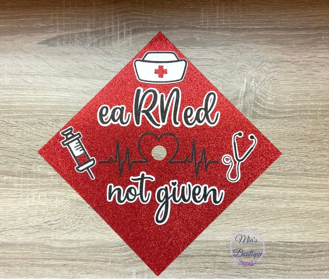 Handmade Nurse Graduation Cap Topper: Floral Decoration - Etsy