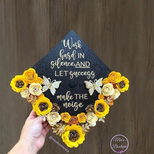 Custom Graduation Cap Topper Sunflowers - Etsy