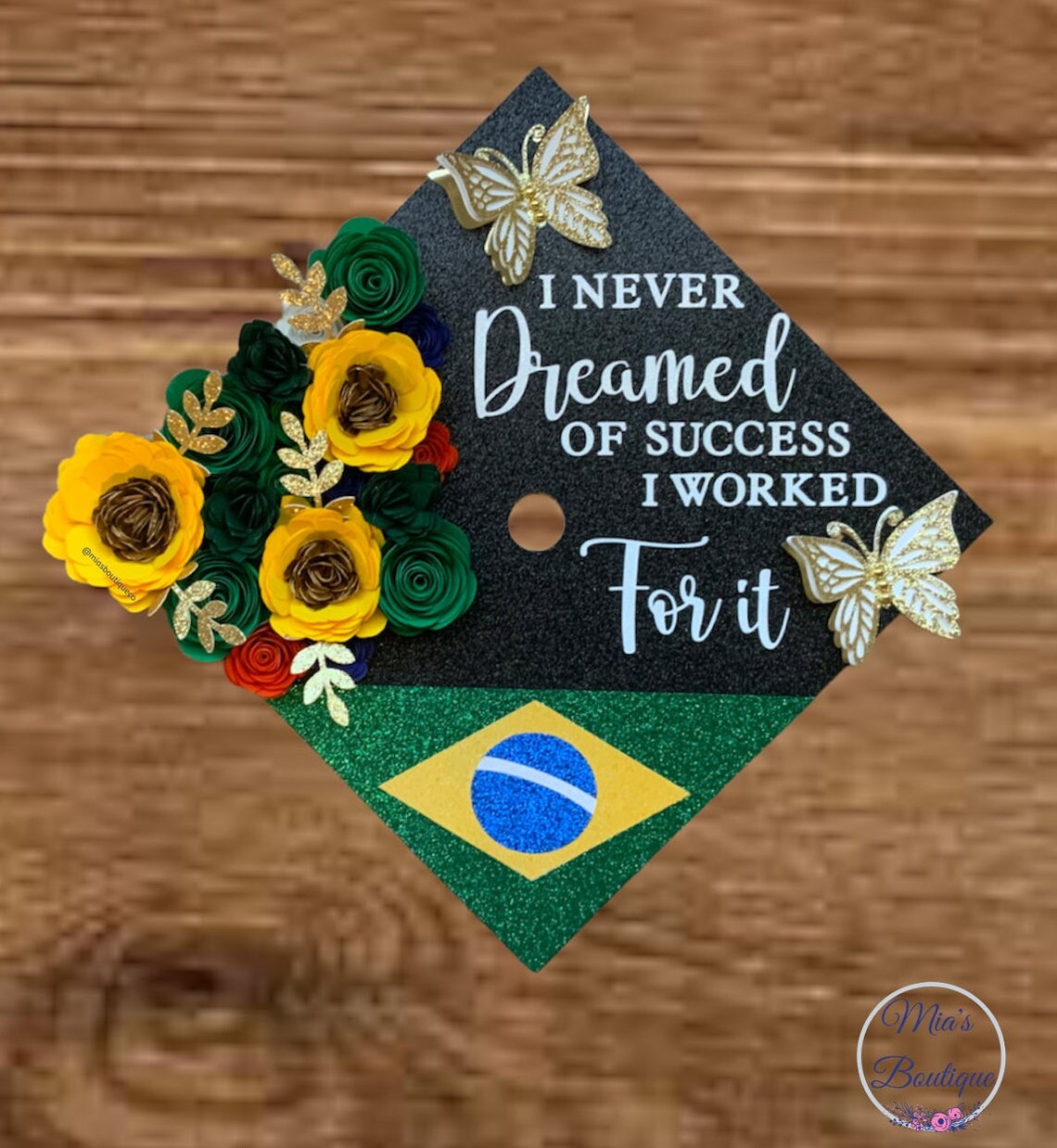 Brazil Graduation Cap Topper Personalize Brazilian Graduation Cap ...