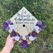 Custom Personalized Graduation Cap Topper Gold Purple Sunflowers - Etsy
