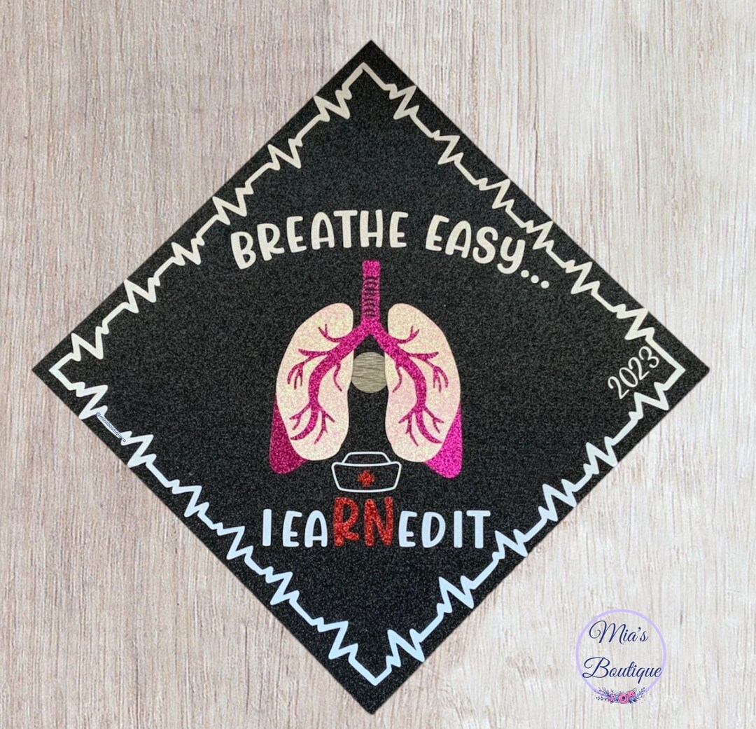 Nurse Graduation Cap Topper: Custom Floral Handmade Grad Cap - Etsy