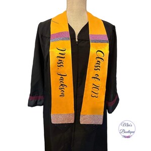 Teacher Custom Graduation Pencil Stole - Etsy