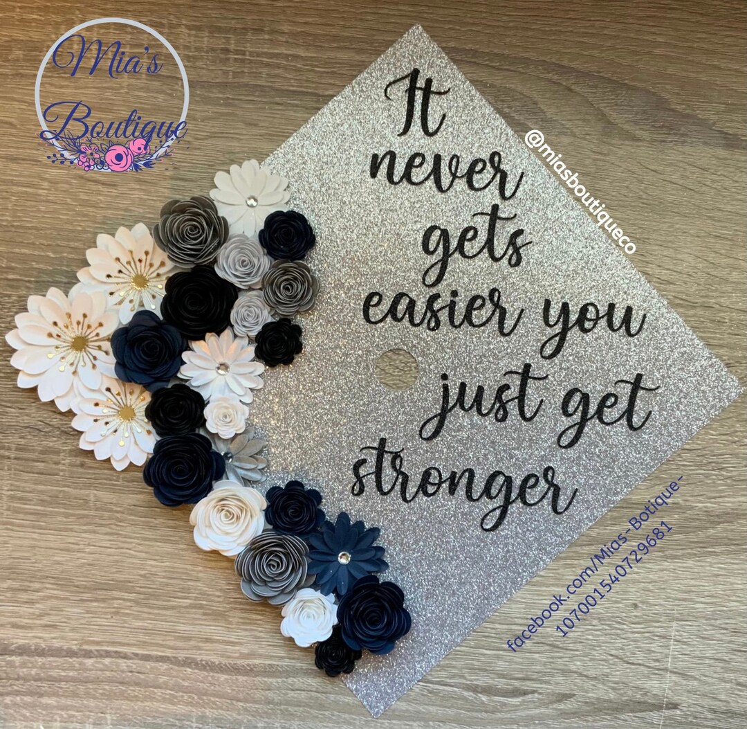 Nurse Graduation Cap Topper/ Nursing Graduation Cap/ Floral Graduation ...