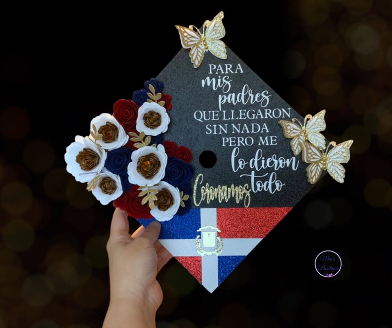 Custom Dominican Flag Graduation Cap Graduation Cap Graduation - Etsy