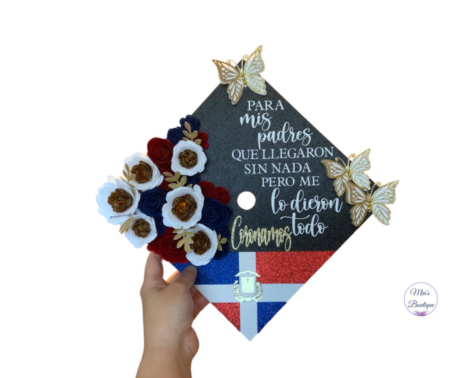 Custom Dominican Flag Graduation Cap Graduation Cap Graduation - Etsy