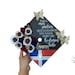 Custom Dominican Flag Graduation Cap Topper Personalized Floral Grad ...