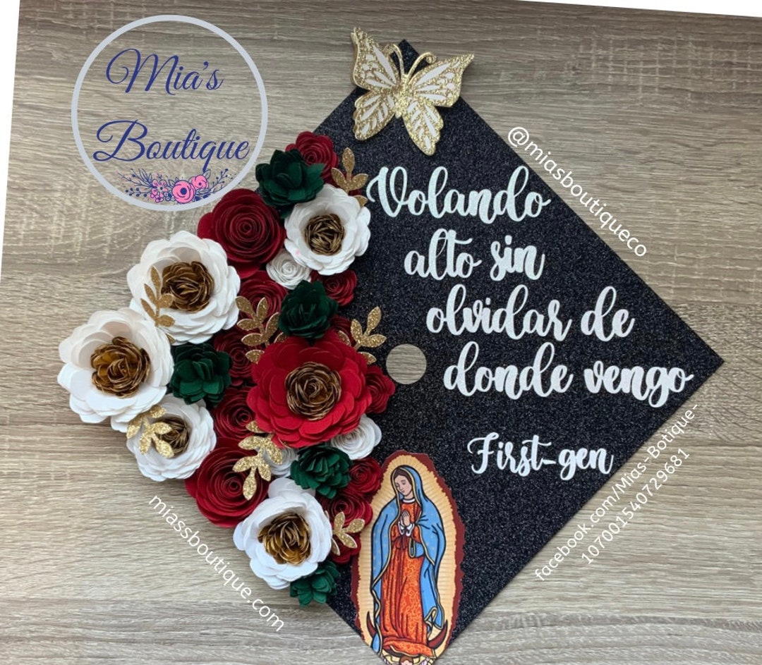 Graduation Cap Virgin Mary Mexico Graduation Topper Virgin Mary ...