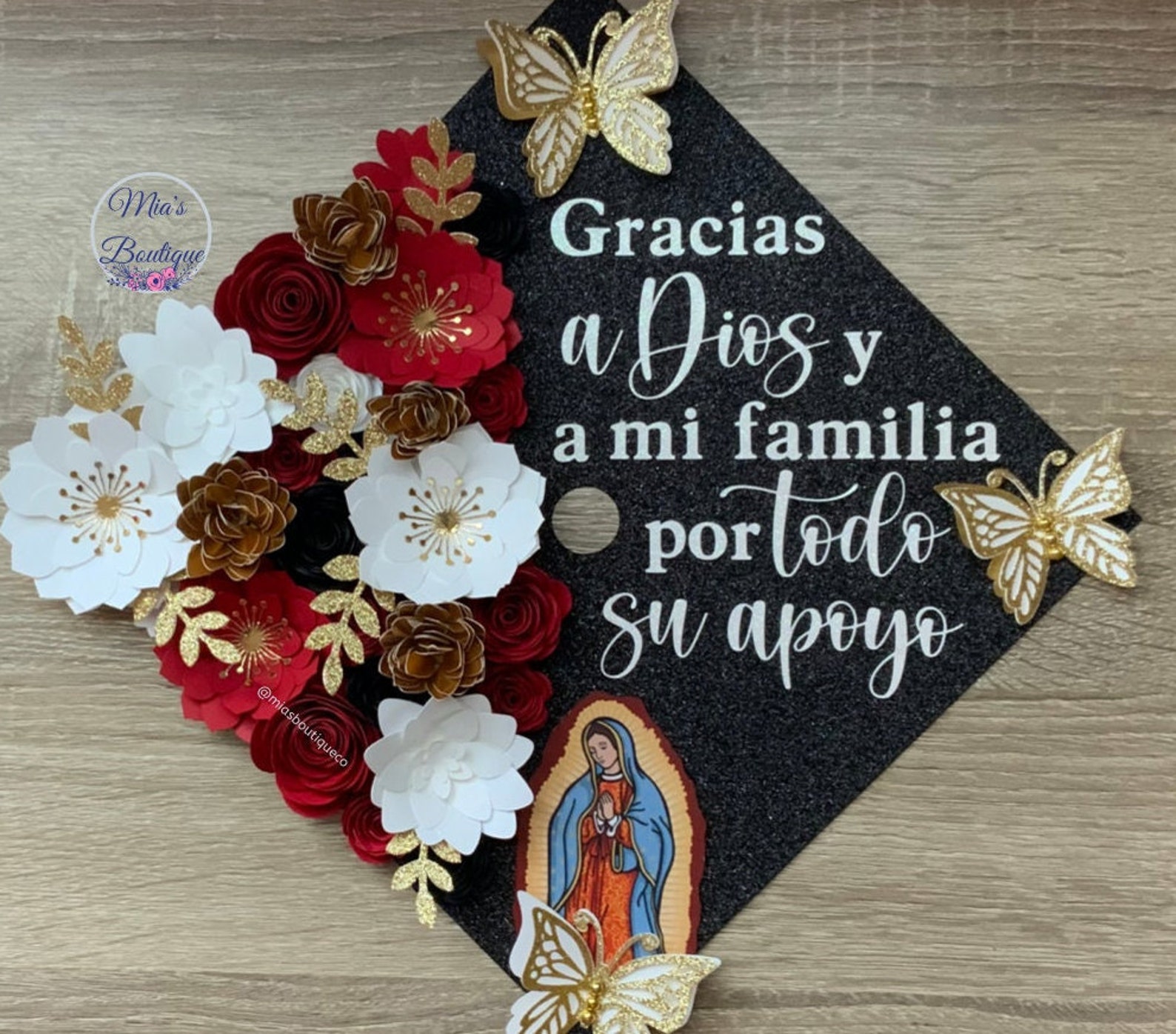 Custom Graduation Cap Topper/ Graduation Cap/ Floral - Etsy