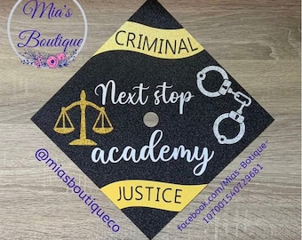 Graduation Cap Criminal Justice | Etsy