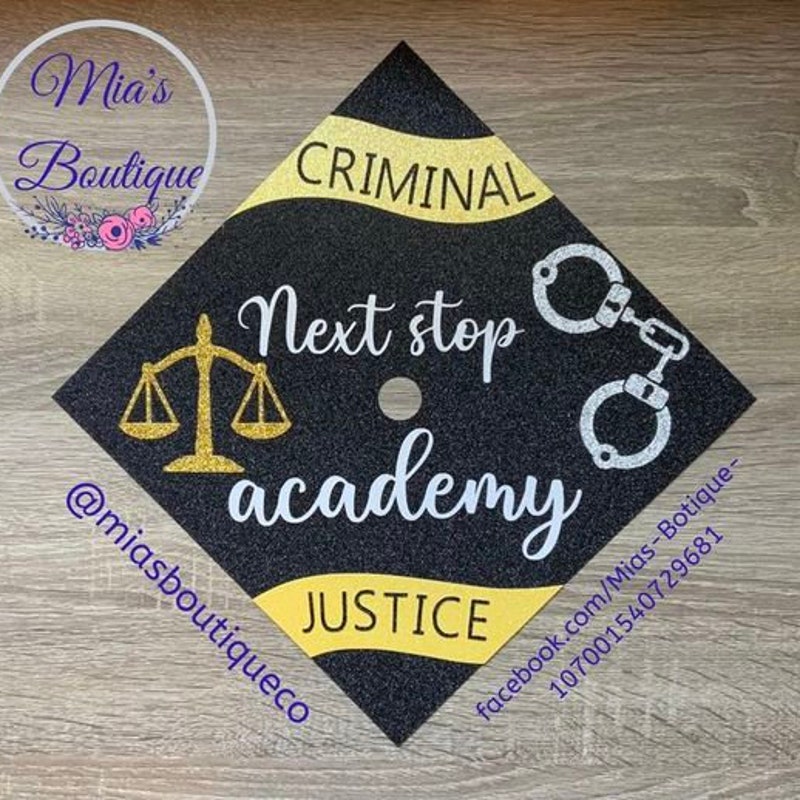 Criminal Justice Graduation Cap Topper - Etsy