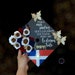 Custom Dominican Flag Graduation Cap Topper Personalized Floral Grad ...